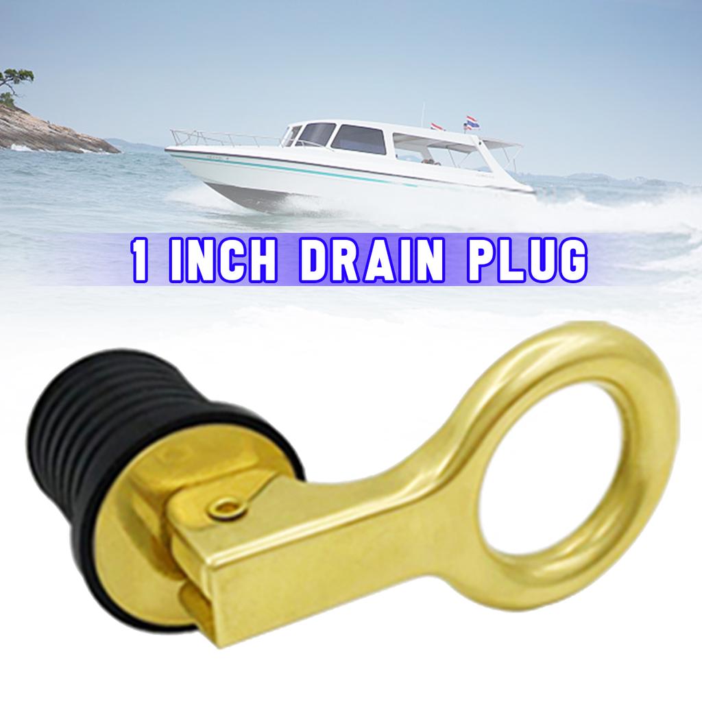 Buy 1 Inch Yacht Boat Brass Drain Plug Snap Handle Locking Socket ...
