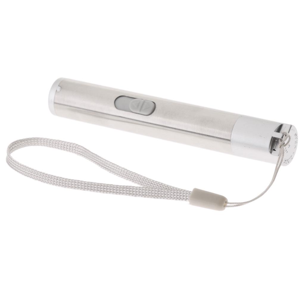 Stainless USB Rechargeable Mini Flashlight Handy LED Pen Light with ...