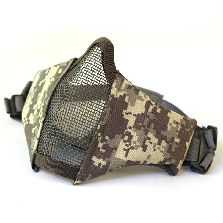 Buy Airsoft Masks Adult Steel Mesh Mask US Multicam Camouflage Mask ...