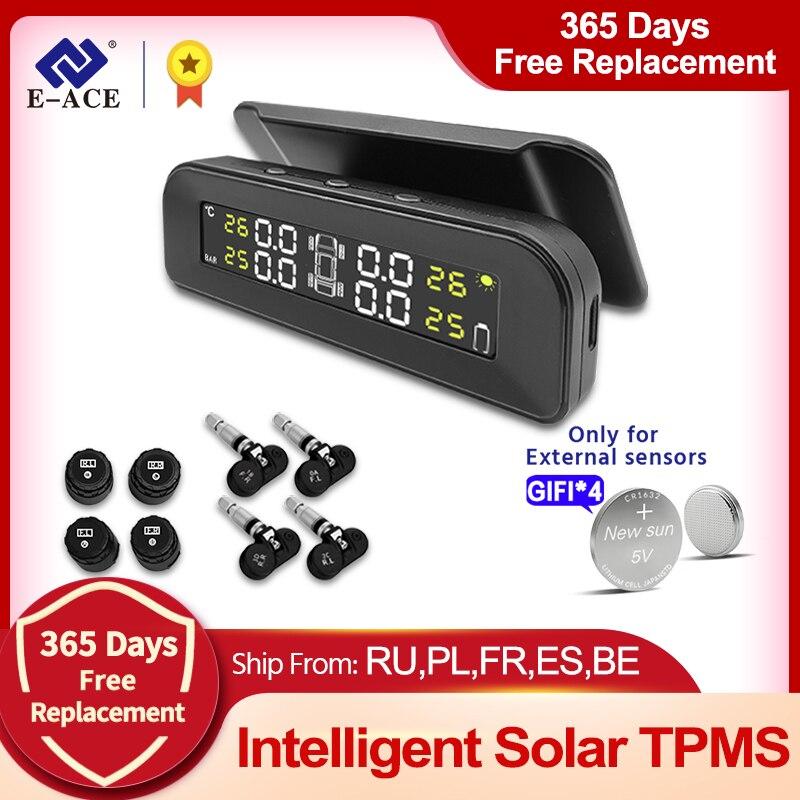 Buy E-ACE TPMS Car Tire Pressure Alarm Monitor System Display Intelligent Temperature Warning ...