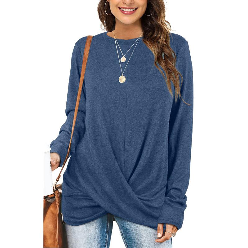 Cheap Womens Crewneck Loose Pullover Sweatshirt Long Sleeve T Shirts ...