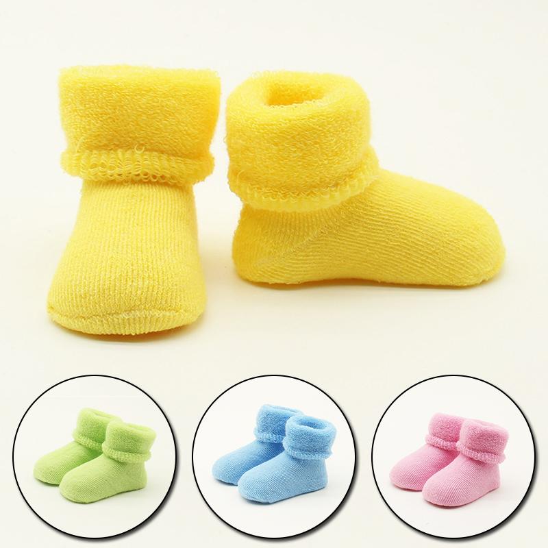 Buy Winter Warm Thick Baby Girls Boys Socks Newborn Baby Socks Terry ...