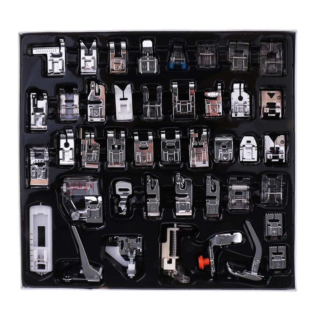 Buy Professional 42pcs Domestic Sewing Machine Presser Foot Feet Set Tool Silver at affordable ...