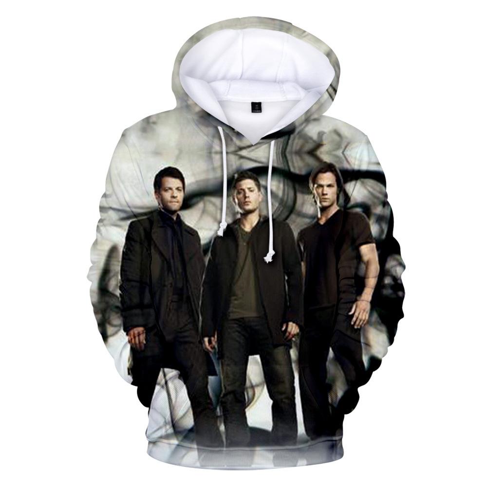 Buy Tv Series Supernatural Hoodies Men Women Harajuku Supernatural ...