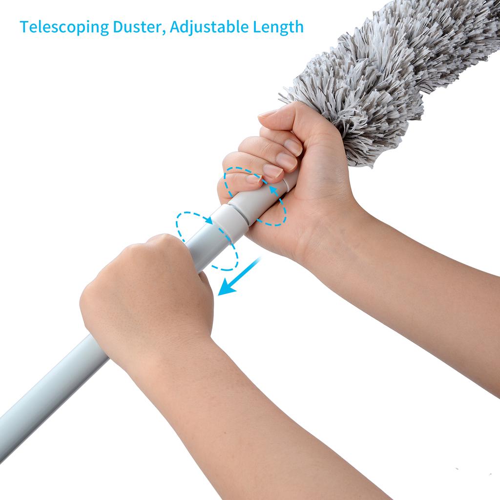 Microfiber Duster Feather Spider Web Cleaner With Telescoping Extension ...