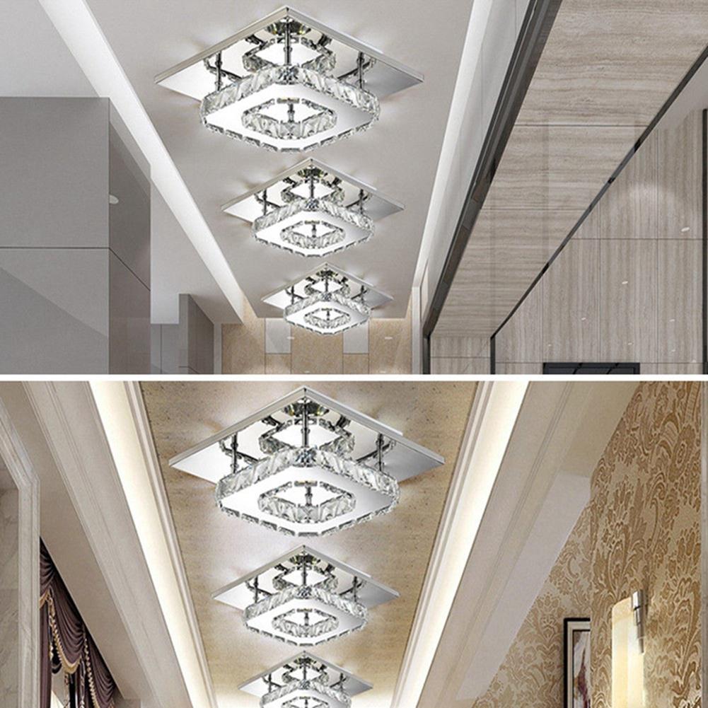 Trendy Modern Creative Led 12W Ceiling Lamp Hanging Lamp Crystal Indoor ...