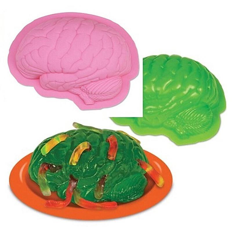 Buy Halloween Ice Zombie Brain Gelatin Mold Plastic Jello Chocolate ...