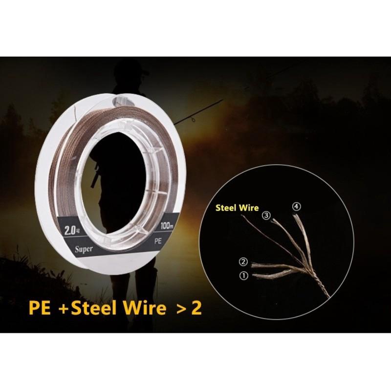Cheap Mavllos cored wire steel inside super strong Multifilament ...