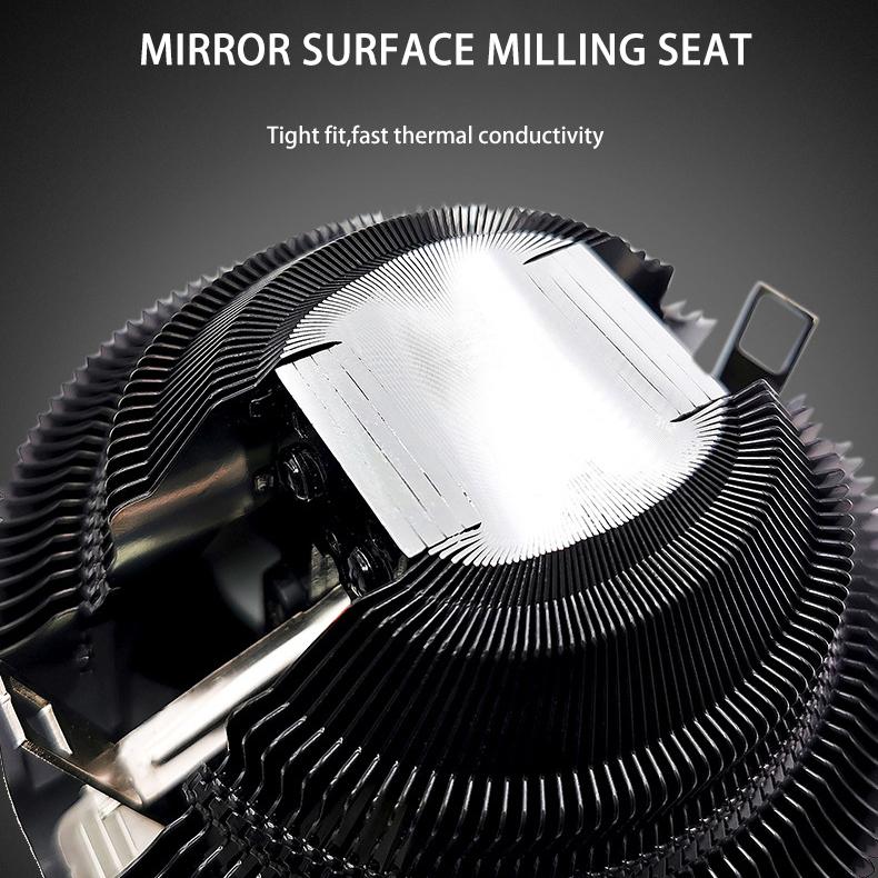 💰Koop Efficient Cooling CPU Cooler Fan 3pin PC Computer Case LED Silent ...