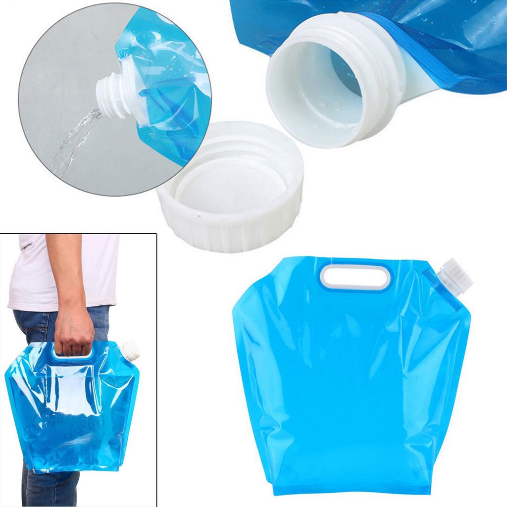 Buy 5L Portable Folding Drinking Water Container Storage Lifting Bag ...