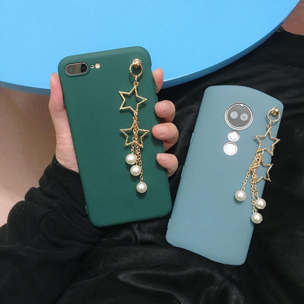 Satın alın Pendant Imitation Pearl Tassel Keychain Phone Case Hanging ...