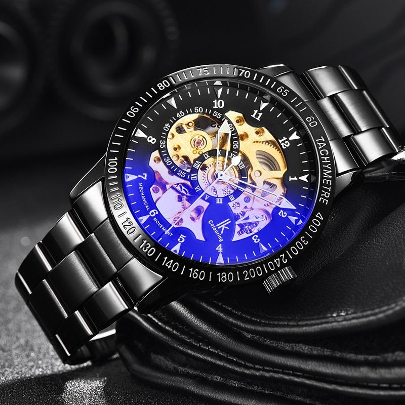 Buy Good Elegant Steampunk Steel Band Automatic Mechanical Wrist Watch ...