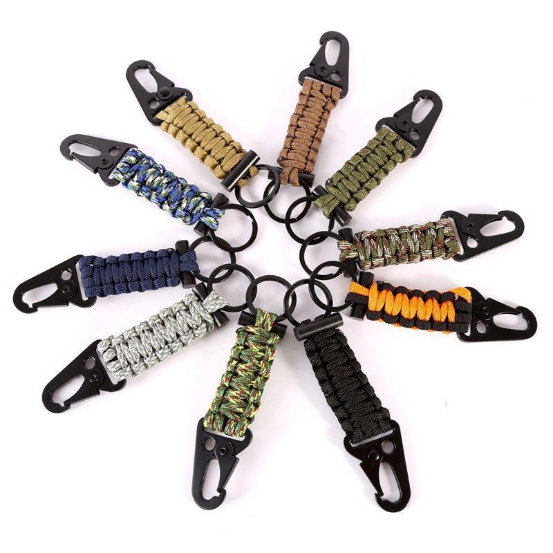 Buy Paracord Rope Keychain Outdoor Camping Survival Key Chain at ...