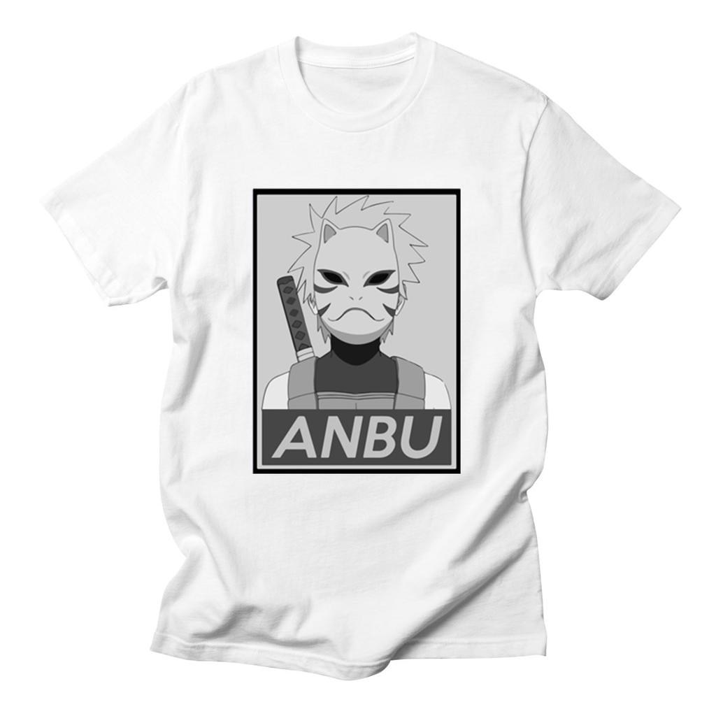 Naruto Anime Anbu Printed Japan T Shirts Streetwear Short Sleeve O Neck ...
