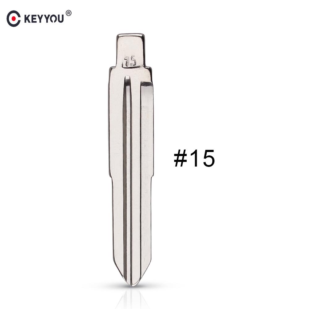 NO.15 Flip Uncut Blank HYN6 Key Blade 15# For Hyundai For Kia For ...