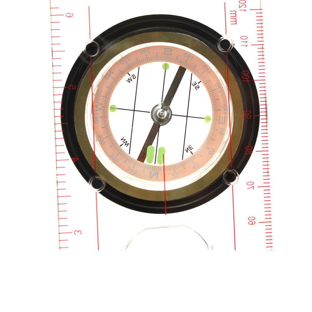 Buy Transparent Compass Map Scale Ruler Multifunctional Equipment ...