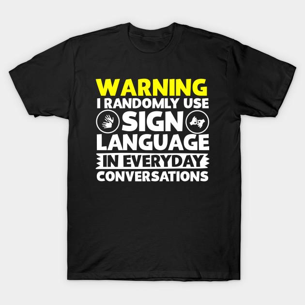 Buy Unisex Fashion TShirt Warning Signs Print Plus Size XS-6XL T-Shirt ...
