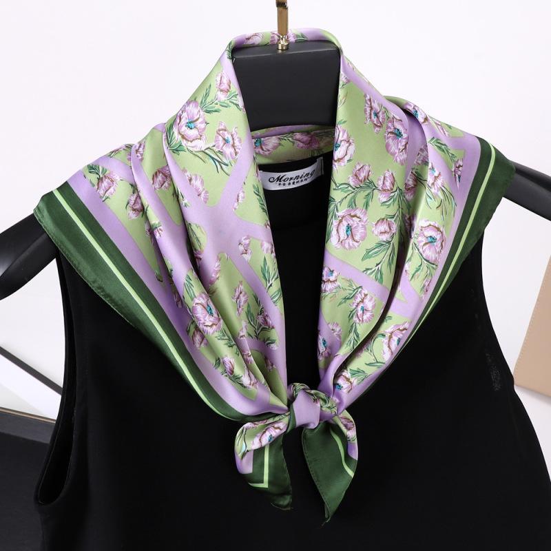 Buy 70 Small Square Scarf Retro Three-dimensional Letter Printing Silk ...