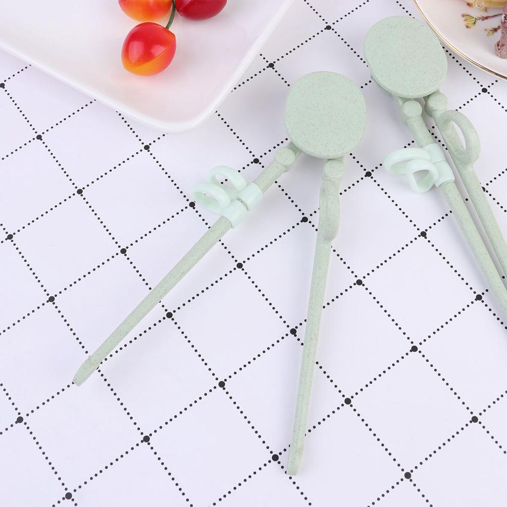 Buy 2 Pairs Wheat Straw Training Chopsticks Cute Learning Chopstick ...
