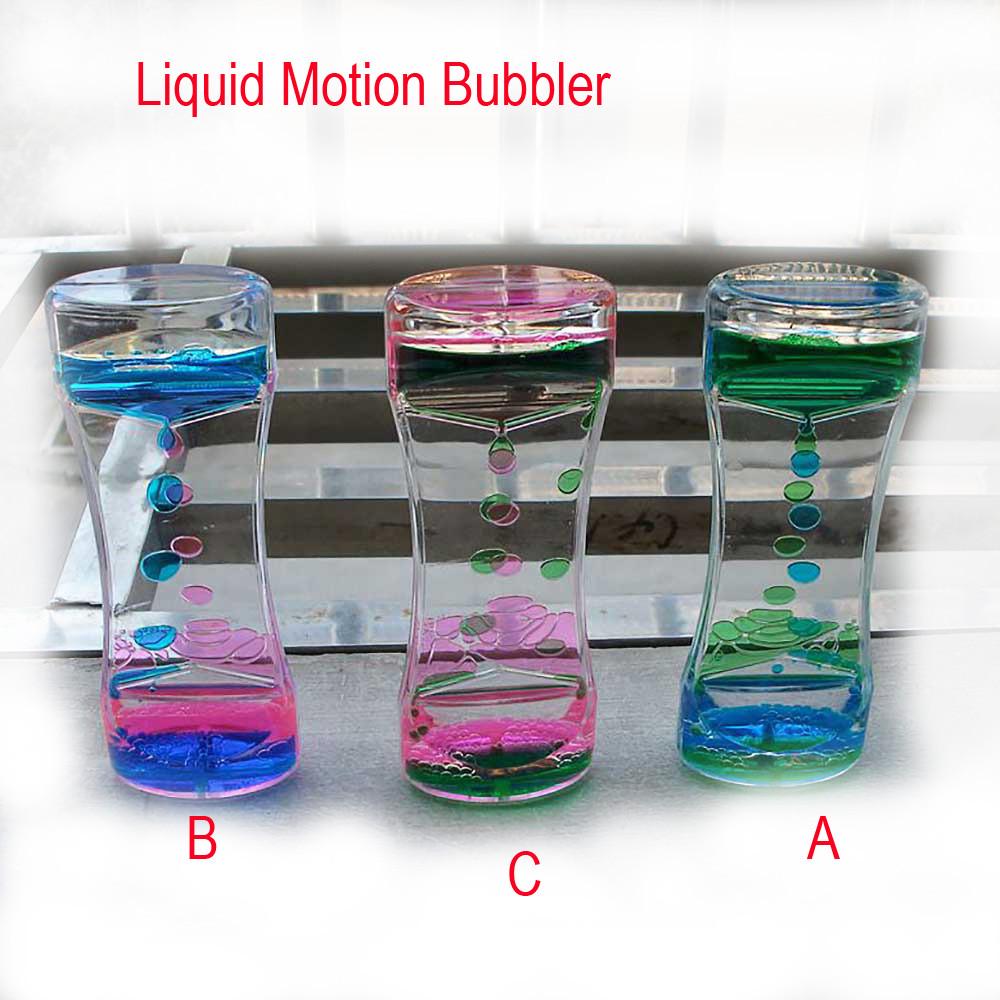 Buy Two-color Dynamic Timer Hourglass Liquid Motion Bubbler Creative ...