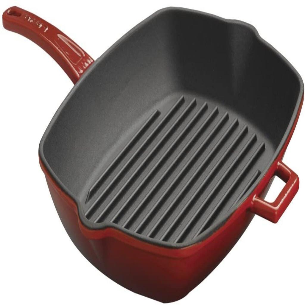 Lava cast iron grill pan with metal handle, 26x32cm uygun fiyatlı satın ...