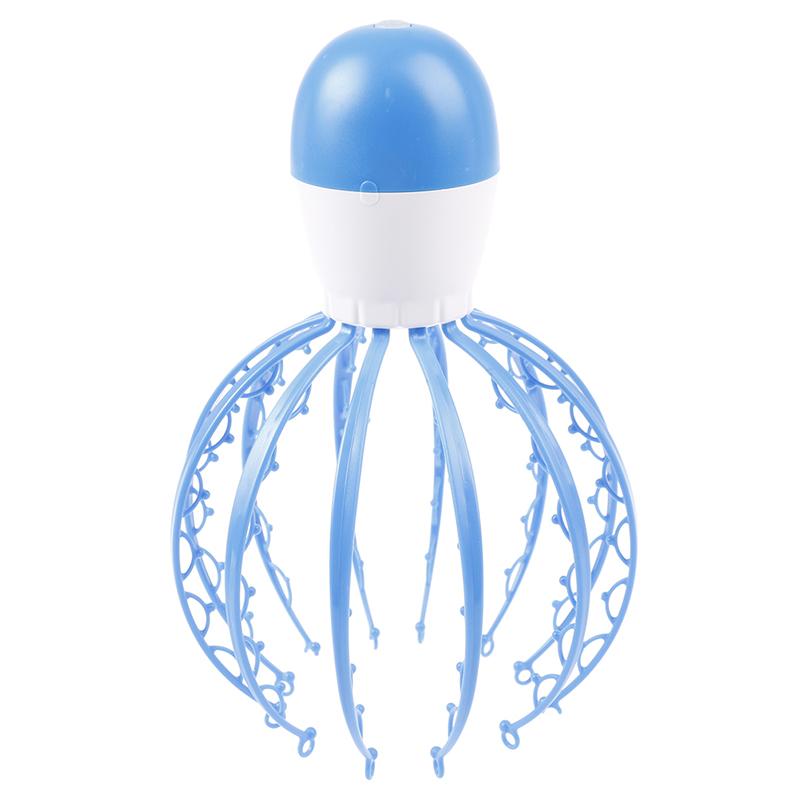 Buy Scalp Head Massager Electric Claw Battery Octopus Massage Comb ...