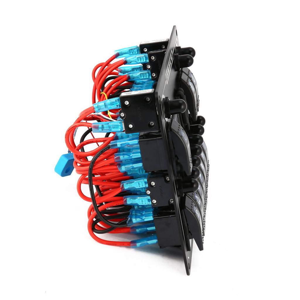 Buy DC/AC Main Control Panel 10 Gang Switch Panel Digital Current ...