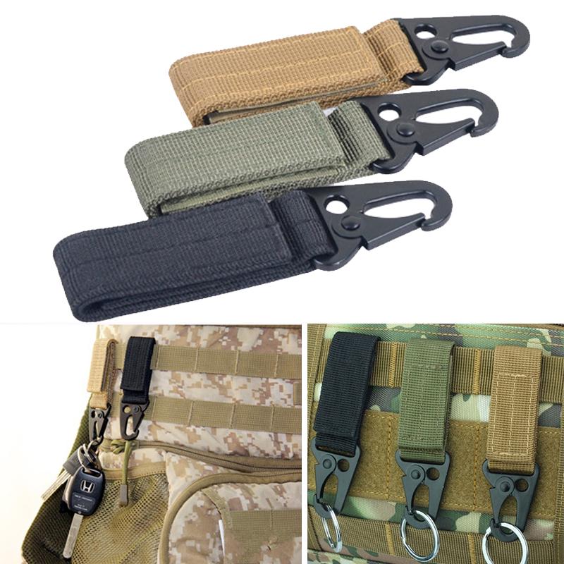 Military Tactical Nylon Carabiner Clips Belt Buckle Hanging Belt Key ...