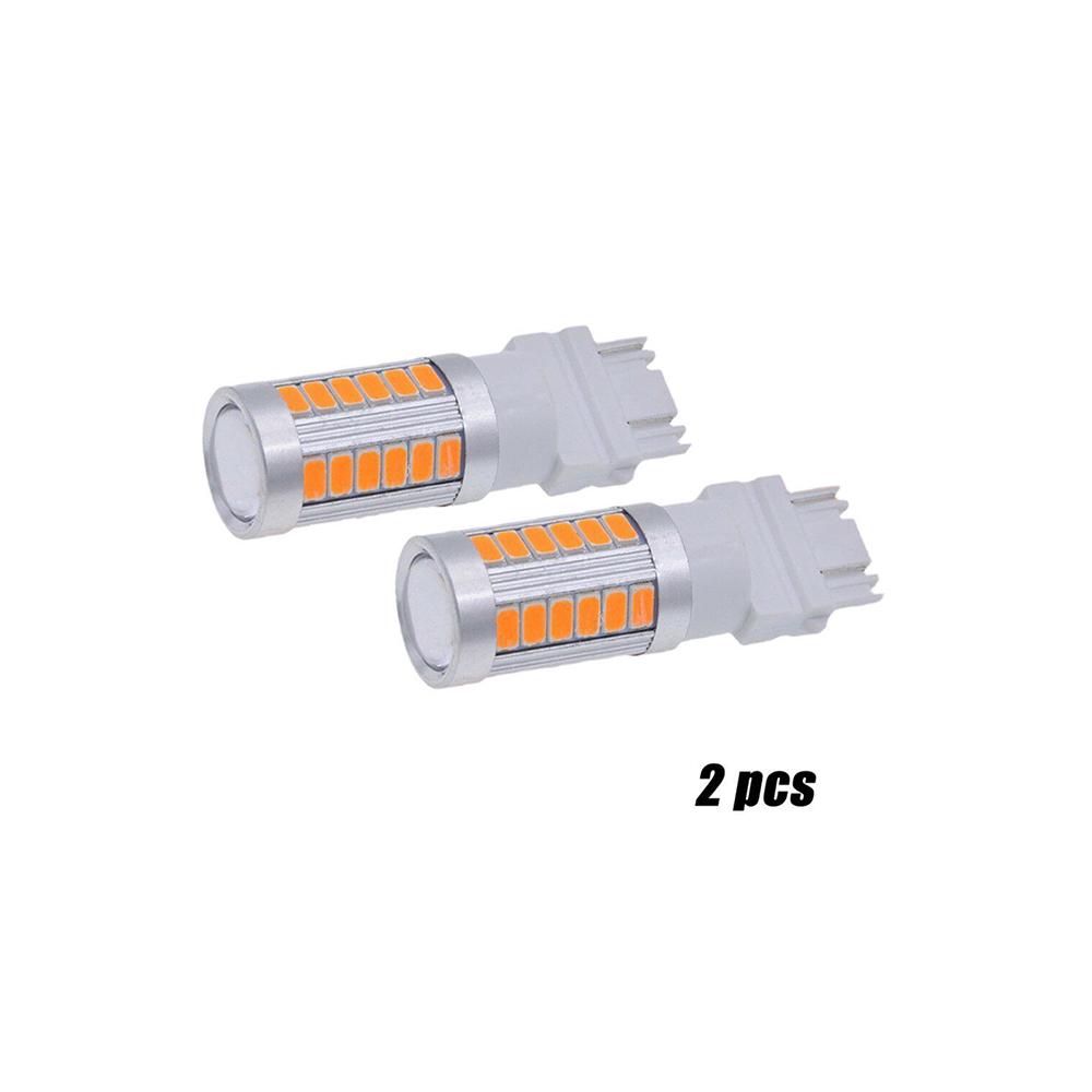 Wedge Light Amber LED 3157 3457 3057 Backup Signal Interior Car 33SMD ...