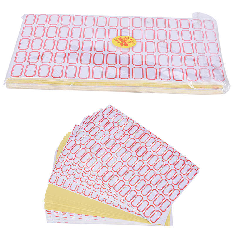 Buy 4800 Pcs Mini Blank Label 12 X 23Mm Plain Red Self Adhesive Price ...