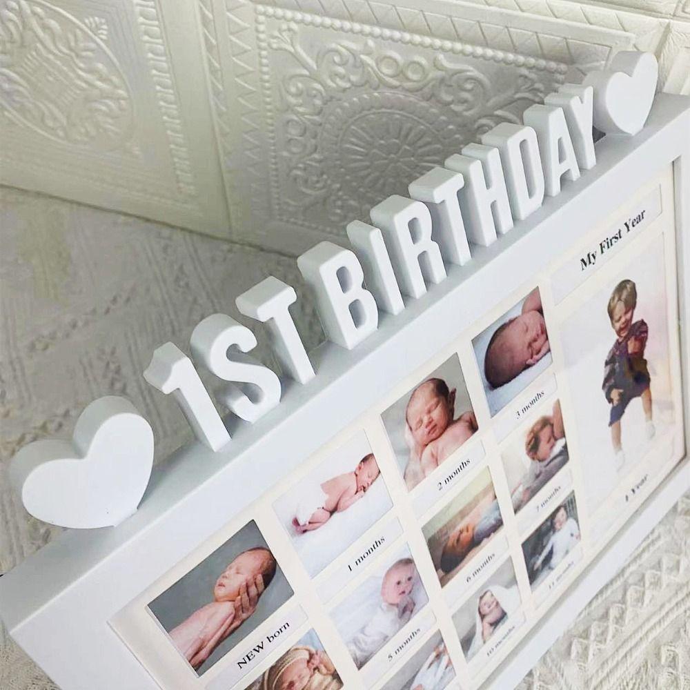 PVC Baby Milestone Photo Frame Rectangle Infant Picture Frame First ...
