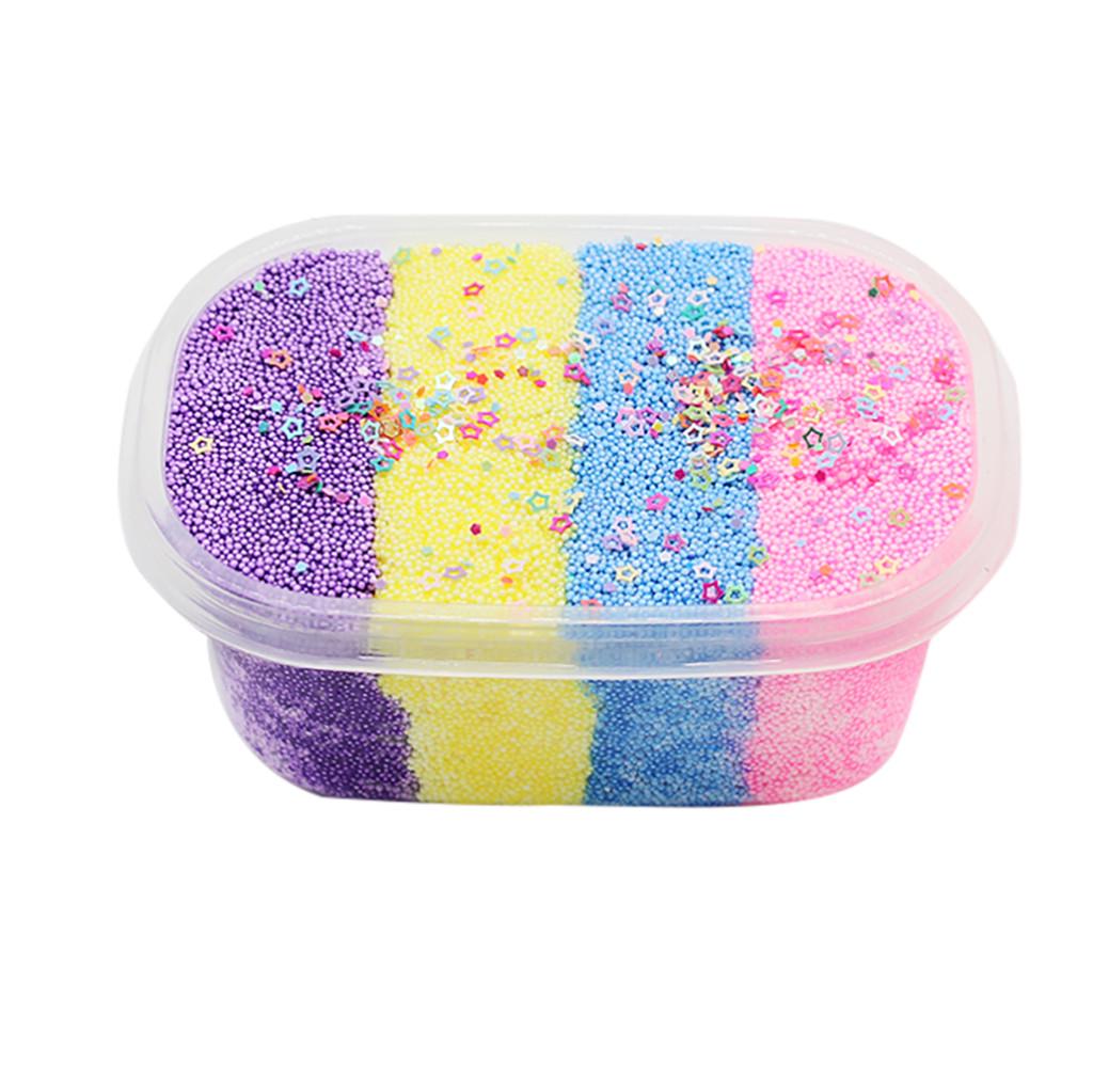 Buy Snowflake Slime Color Cotton Mud Decompression Puzzle Toy Explosion ...