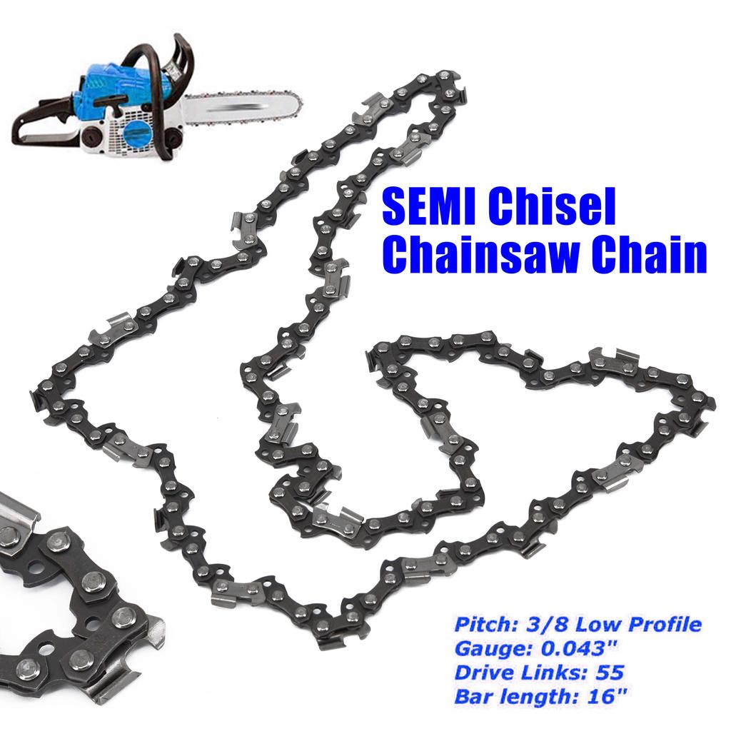 For STIHL MS160 MS170 MS171 MS180 16 .043 Gauge 55DL Semi Chisels Saw ...