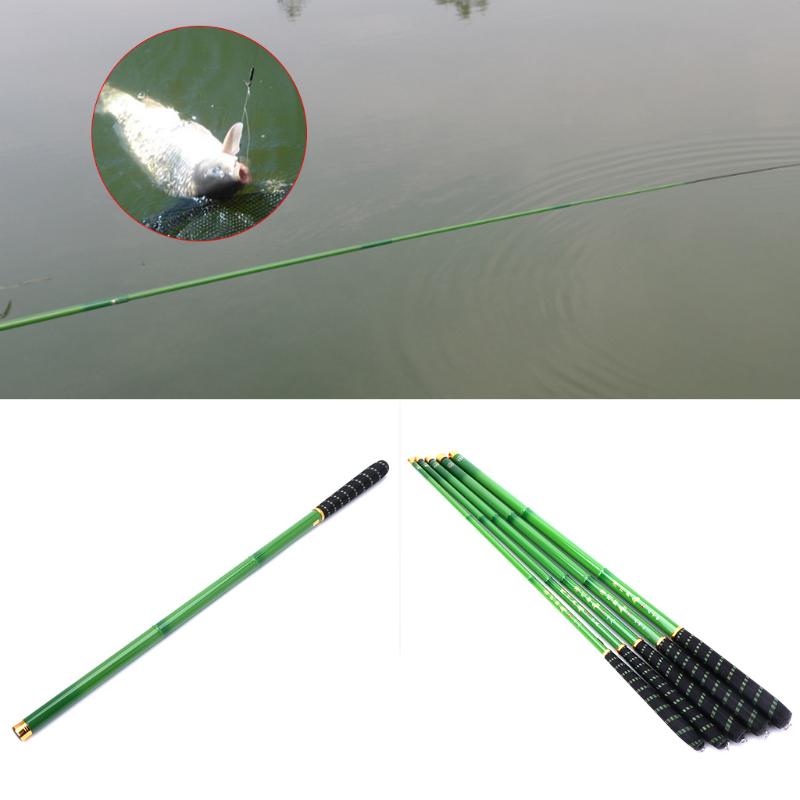 Buy Fishing Rod 3.6-7.2m Pole High Carbon Fiber Ultra Light Telescopic ...