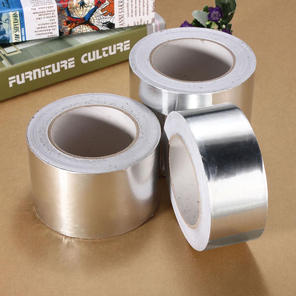 USA Stock 50/75/100Mmx45.7M Ultratape Silver Aluminium Foil Tape ...