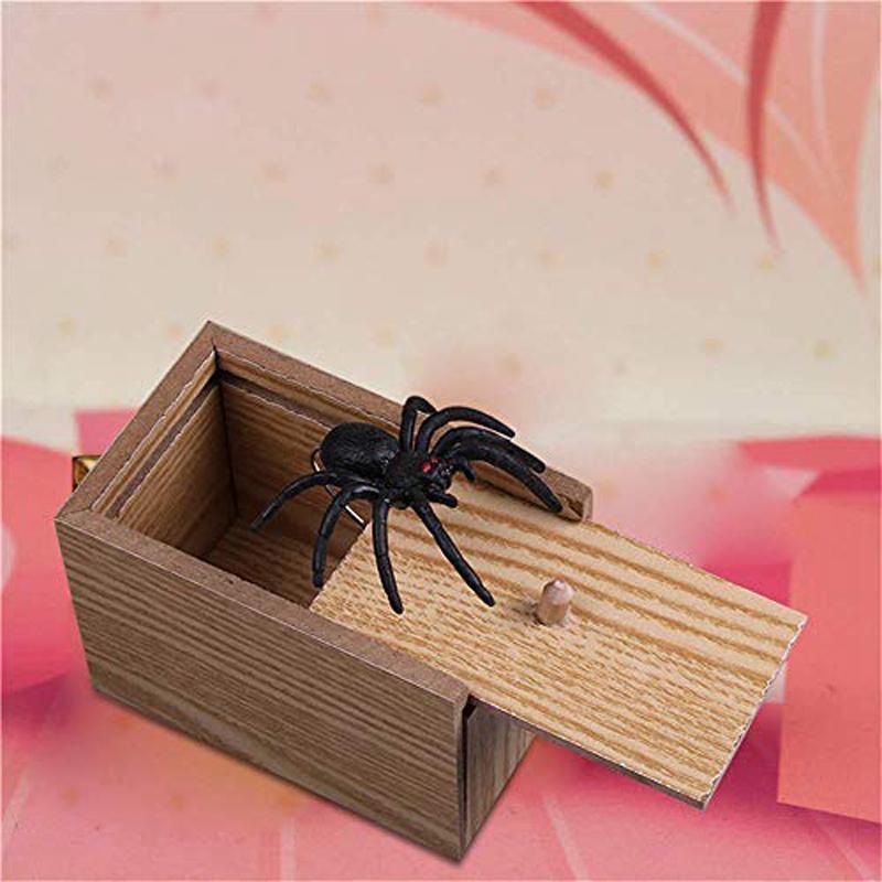 Buy Wooden Scared Box Spoof Little Insect Box Spider Box Scary Horror ...