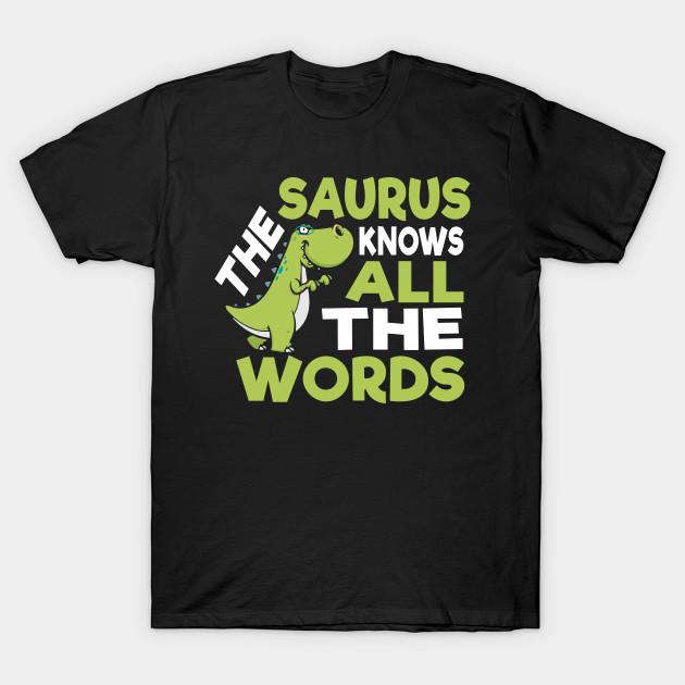 Buy Men Black Print T-shirt Super Large TShirt Thesaurus Knows All the ...