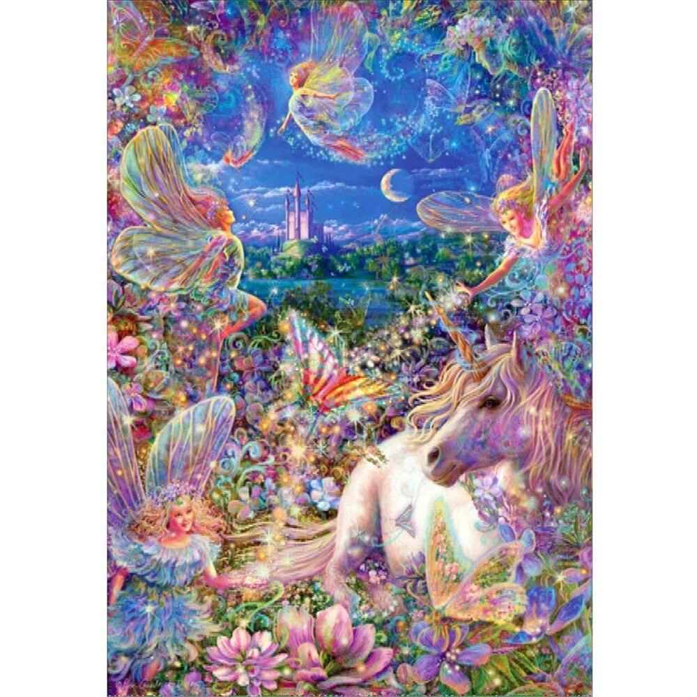 Buy 5D Diamond Painting Full Diamond Unicorn Round Diamond Mosaic ...