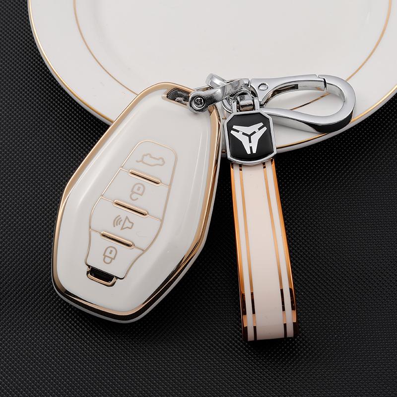 Buy Soft TPU Car Remote Key Case Cover Shell Holder Auto Keychain For ...