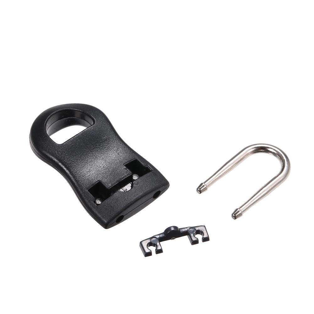 Buy 16 Pieces Replacement Zipper Tags Zip Fixer for Clothes Bags Black ...