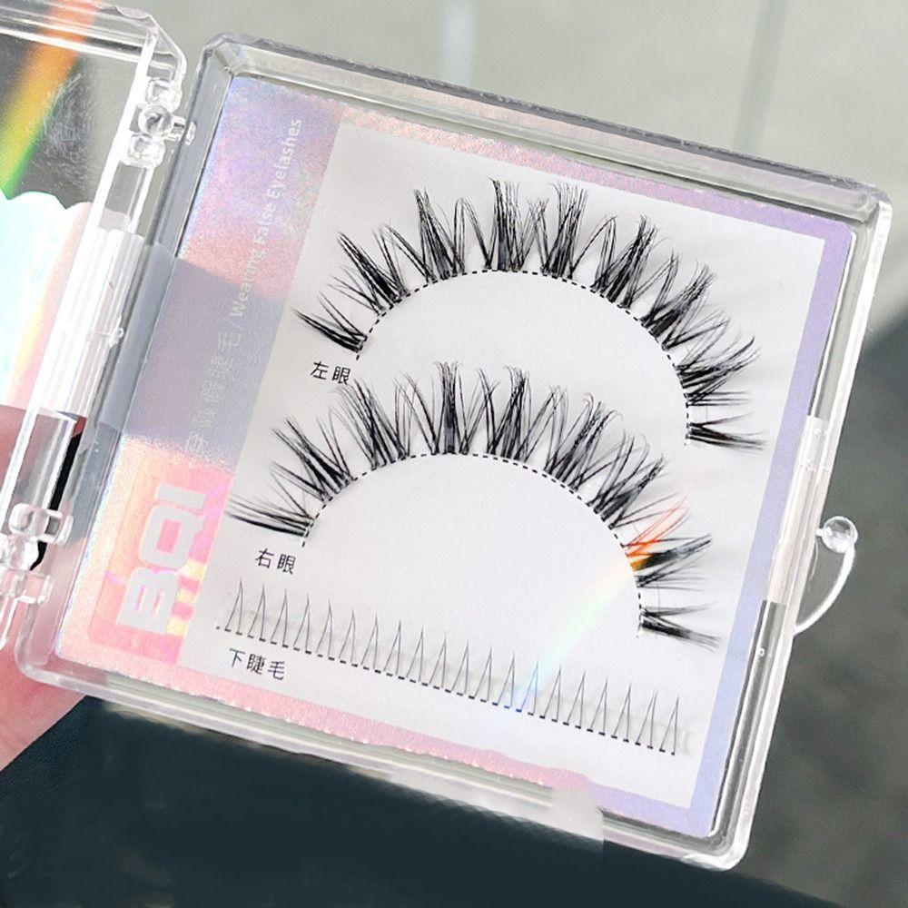 Cheap Big Eyes Comic Eye Lashes Manga Lashes with Lower Lashes Set Lazy ...