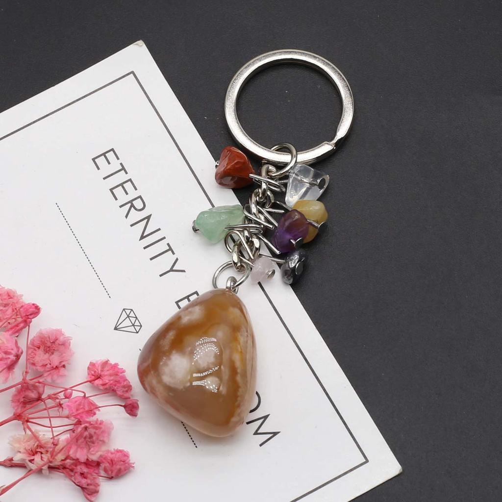 Cheap Personalized Gravel Stone Keychain Natural Stone Irregular ...