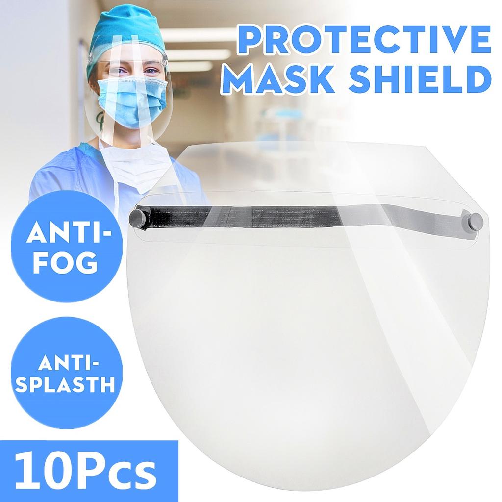 Buy 10 Pcs Transparent Full Face Covering Protective Cover Cover ...