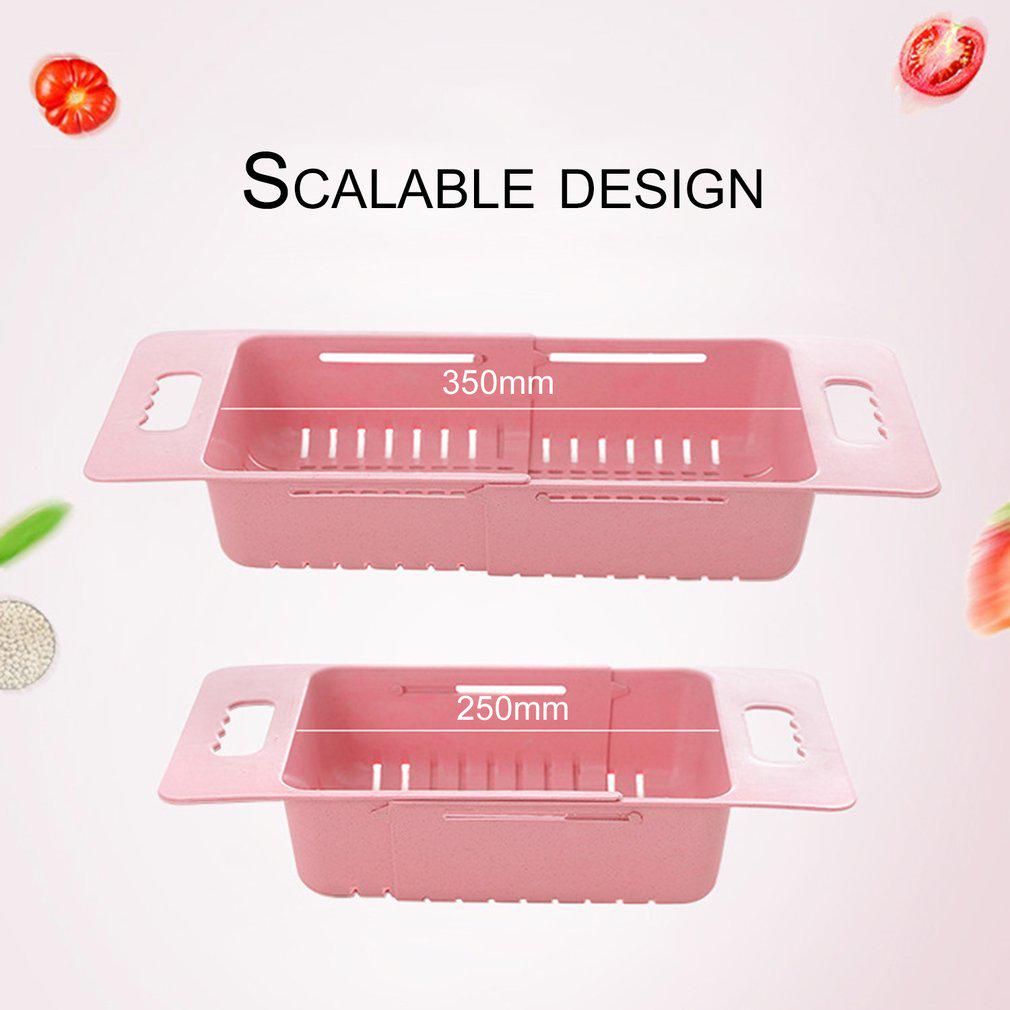 Buy Multifunctional Sink Draining Rack Retractable Storage Dish Drainer ...