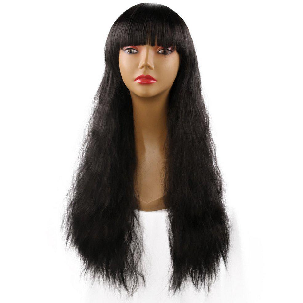 Buy Natural Lifelike High Temperature Fiber Wigs Corn Perm Synthetic ...