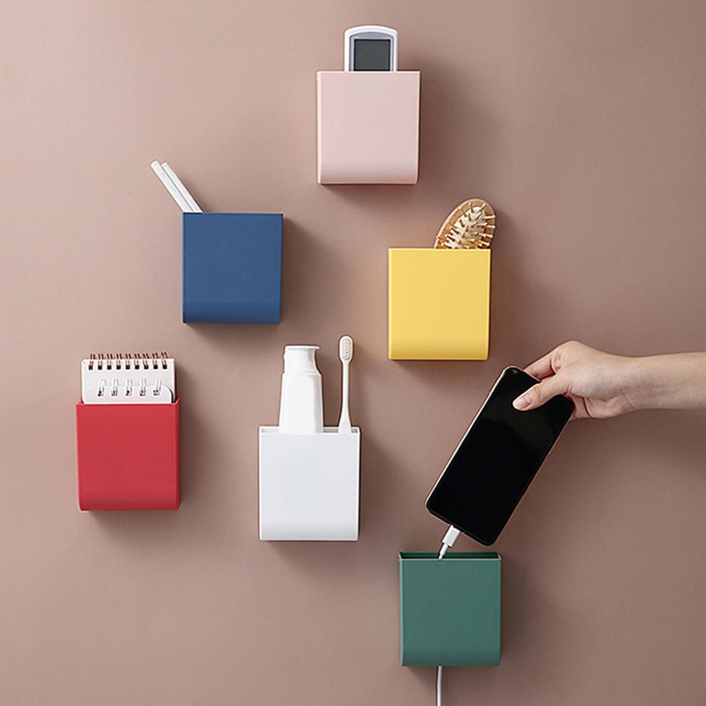 Buy Storage Mounted Wall Remote Box Control Home Plug Phone Holder Rack ...