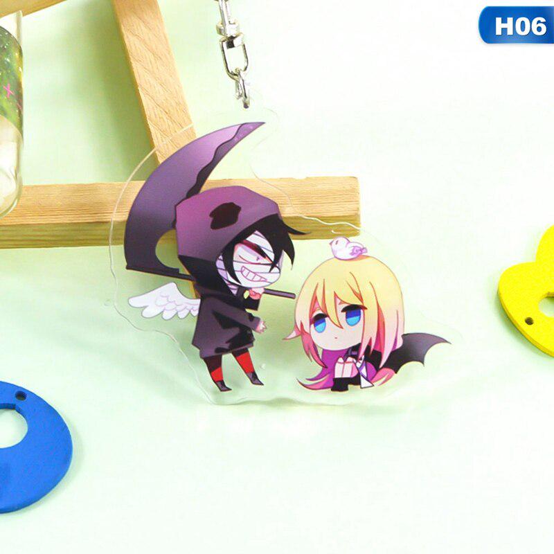 Buy Anime Angels Of Death Keychain Acrylic Keyring Cute Kawaii Figure ...