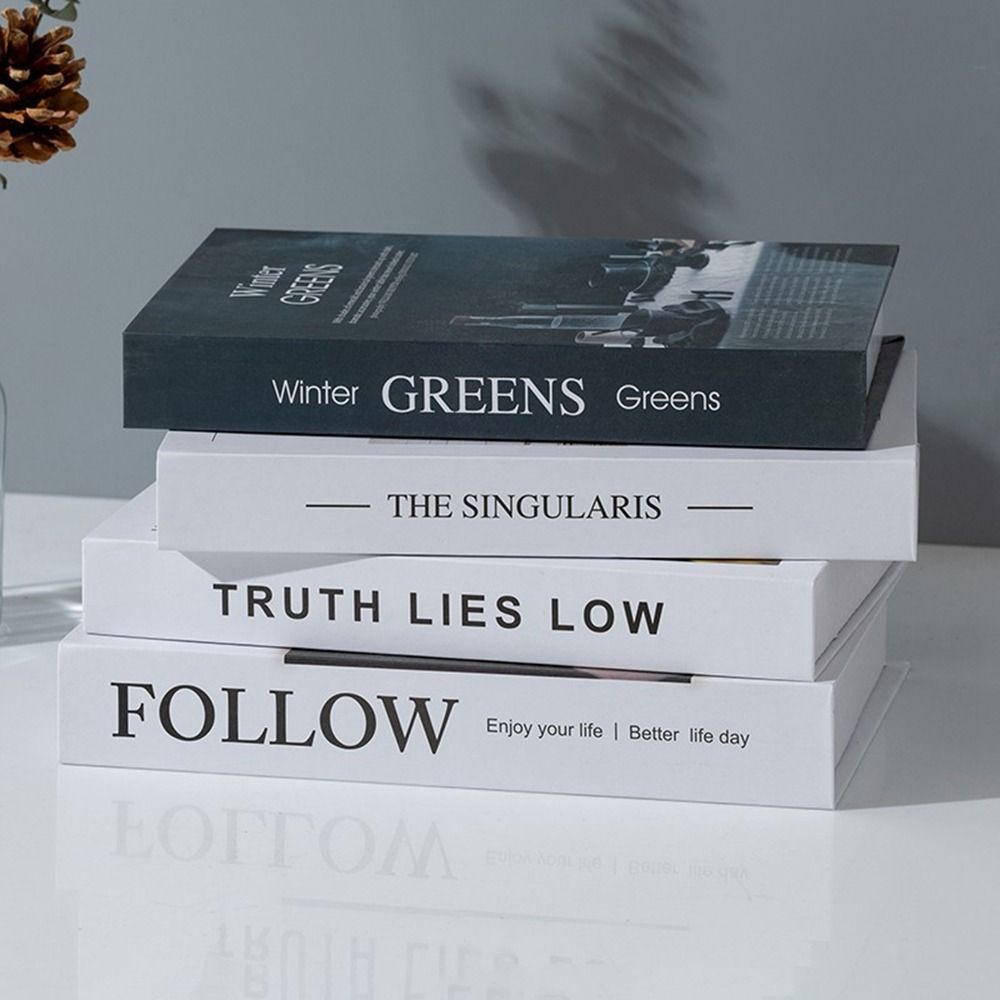 Luxury Fake Book Stable Simulation Book Ornaments Practical Props Book ...