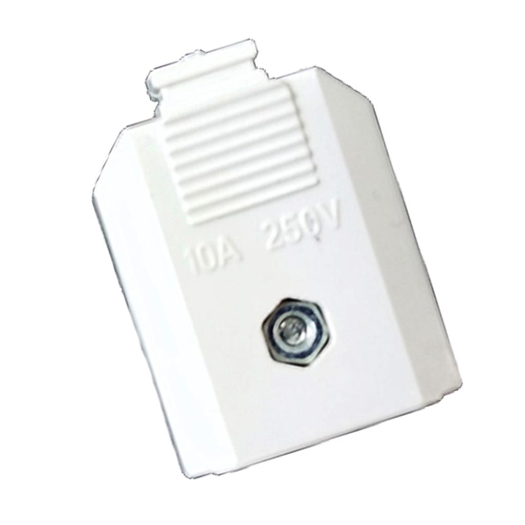 Buy US 2 Pins Power Socket Female Plug AC 250V 10A for Camera White at ...