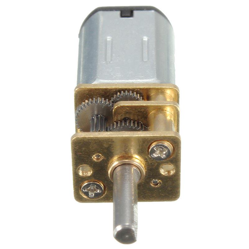 Buy Peigu DC 12V 300RPM Mini Metal Gear Motor with Gearwheel N20 3mm ...